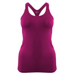 YOGISTAR.COM Sporttop 'ala' Damen Gr&ouml;&szlig;e XS dunkelpink