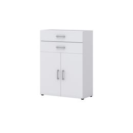 Aktenschrank Kasai - weiß - 80 cm - 107,2 cm - 33,5 cm - Sconto