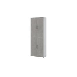 Aktenschrank Kasai - weiß - 80 cm - 212,5 cm - 33,5 cm - Sconto