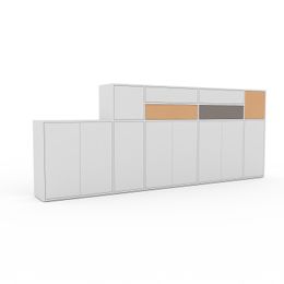MYCS Sideboard Weiß - Sideboard: Schubladen in Weiß & Türen in Weiß - Hochwertige Materialien - 303 x 118 x 34 cm, konfigurierbar