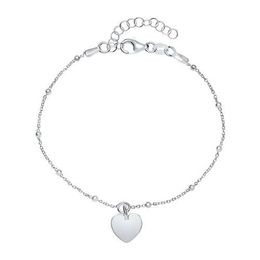 UNIQUE Gravierbares 925er Silber Armband Herz für Damen