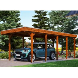 Skan Holz Einzelcarport SKANHOLZ "Friesland" Carports Gr. H: 221 cm, braun Carports