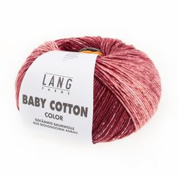 Baby Cotton Color von Lang Yarns, Bunt/Orange, aus Baumwolle
