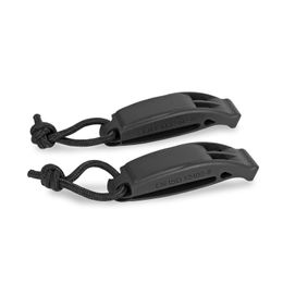 Mil-Tec Signalpfeife Tactical Molle 2er Set schwarz