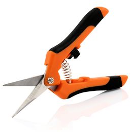 Zelsius Strauchschere Ernteschere, gerade Klinge, ergonomischer Griff, orange / schwarz