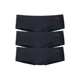 s.Oliver Hipsterpanty (3 Stck.) Damen Gr&ouml;&szlig;e S/M schwarz