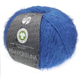 Per Fortuna von Lana Grossa, Blau, aus Baumwolle