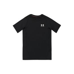 Under Armour Funktionsshirt Jungen Gr&ouml;&szlig;e 116/122 schwarz / wei&szlig;