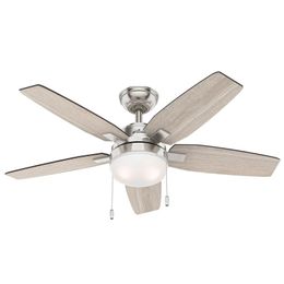 Hunter Arcot Ventilator mit Licht, hellgrau/grau