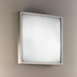 Fabas Luce Glas-Wand- und Deckenleuchte OSAKA 30 nickel