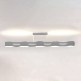 ECO-Light LED-Deckenleuchte Wave nickel