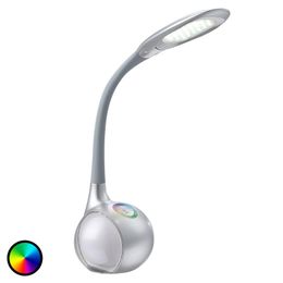 Globo Silberne LED-Tischleuchte Paula