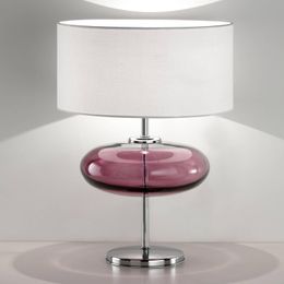 Ailati Tischlampe Show Elisse 62 cm Glaselement pink