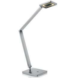 Knapstein LED-Tischleuchte Space mit Touchdimmer nickel matt