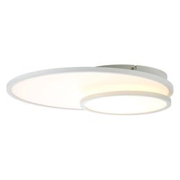 Brilliant LED-Deckenlampe Bility, rund, Rahmen weiß