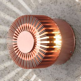 Konstsmide LED-Außenwandlampe Monza Strahlen rund kupfer 9cm