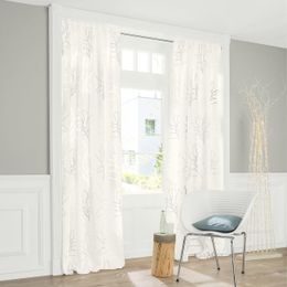 Vorhang Saporo - 1 Stück, 130 x 245 cm - Weiß