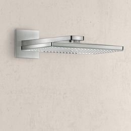 Hansgrohe Rainmaker Select 460 2jet Kopfbrause mit Brausearm 450 mm, ohne EcoSmart wei&szlig;/chrom 24005400