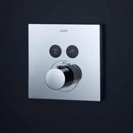 Axor ShowerSelect Square Thermostat Unterputz f&uuml;r 2 Verbraucher chrom 36715000