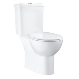 Grohe Bau Keramik Stand-Tiefspül-WC-Kombination, Abgang senkrecht, mit WC-Sitz, 39346000,