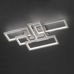 Wofi Viso LED Deckenleuchte B: 99 H: 17 T: 53 cm, nickel matt 9531.05.64.8000