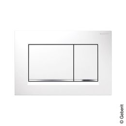 Geberit Sigma30 Bet&auml;tigungsplatte f&uuml;r 2-Mengen-Sp&uuml;lung wei&szlig;/chrom 115883KJ1