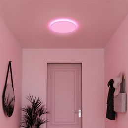 M&uuml;ller Licht M&Uuml;LLER-LICHT tint Loris white+color RGBW LED Deckenleuchte mit Dimmer &Oslash; 45 H: 5,1 cm, wei&szlig; 404030
