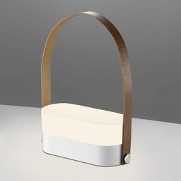 B-LEUCHTEN CASE USB LED Tischleuchte mit Dimmer B: 14 H: 6 T: 6 cm, hellgrau 50308/1-11