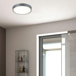 Trio Clarimo LED Deckenleuchte &Oslash; 33 H: 9 cm, titan/wei&szlig; matt 659011887