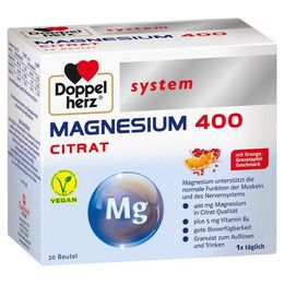 Queisser DOPPELHERZ Magnesium 400 Citrat system Granulat