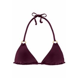 Lascana Triangel-Top 'Kati' Damen Gr&ouml;&szlig;e 70 bordeaux