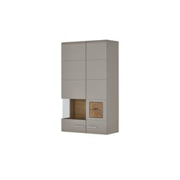 Möbel Kraft Hängevitrine - grau - Materialmix - 80 cm - 137 cm - 37 cm - Möbel Kraft