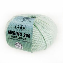 Merino 200 B&eacute;b&eacute; Color von Lang Yarns, Salbei, aus Schurwolle