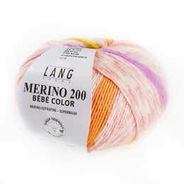 Merino 200 B&eacute;b&eacute; Color von Lang Yarns, Rosa, aus Schurwolle