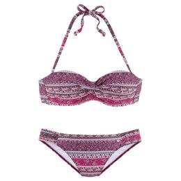 s.Oliver Beachwear Damen Gr&ouml;&szlig;e XXL beige / petrol / himbeer / hellpink / perlwei&szlig;