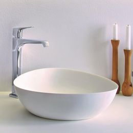 RIHO Oviedo Aufsatzwaschtisch asymmetrisch B: 40,9 H: 13 T: 40,9 cm W021001105