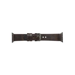 DBRAMANTE1928 Bornholm - Watch Strap 44mm - Dark Brown/Space Grey