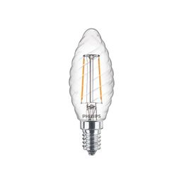 Philips LED-Lampe Classic Candle 2W/827 (25W) Clear E14