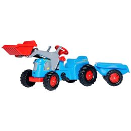 Rolly Toys® Tretfahrzeug Classic, Traktor mit Trailer und Lader, blau