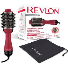 Revlon Warmluftbürste RVDR5279UKE, Salon One-Step Haartrockner &Volumiser, rot