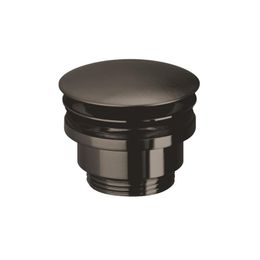 Herzbach Design iX PVD Design-Ablaufventil mit/ohne Staufunktion black steel 21.432500.1.40