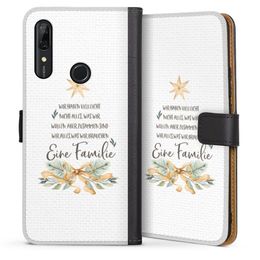 DeinDesign Handyhülle Eine Familie, Huawei P Smart Z Hülle Handy Flip Case Wallet Cover Handytasche Leder, schwarz