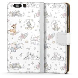 DeinDesign Handyhülle Disney Bambi Dumbo Sentimental Heritage Collection, Huawei P10 Hülle Handy Flip Case Wallet Cover Handytasche Leder, weiß