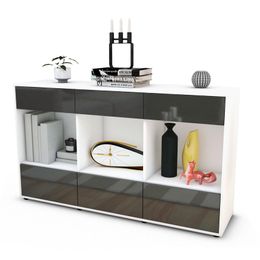 Dekati Sideboard Efisia, Grau (136x79x35cm)