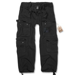 Brandit Pure Vintage Trouser Cargo Hose schwarz, Gr&ouml;&szlig;e L