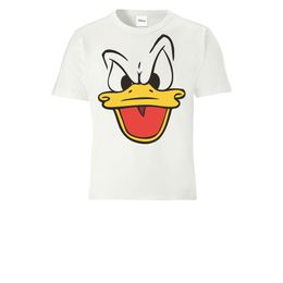 logoshirt T-Shirt 'Donald Duck' Jungen Gr&ouml;&szlig;e 128 gelb / orange / schwarz / wei&szlig;