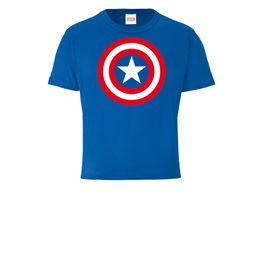 logoshirt T-Shirt 'Marvel Comics' Jungen Gr&ouml;&szlig;e 92 blau / rot / wei&szlig;