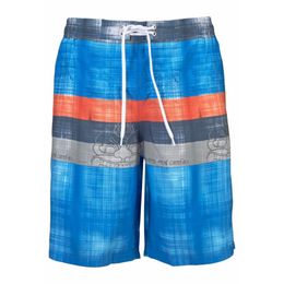 Chiemsee Badeshorts Herren Gr&ouml;&szlig;e M royalblau / dunkelblau / grau / rot