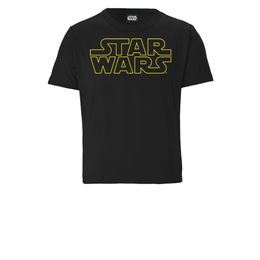 logoshirt T-Shirt 'Star Wars' Jungen Gr&ouml;&szlig;e 164 gelb / schwarz