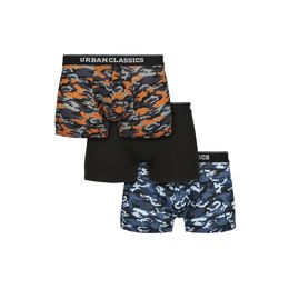 Urban Classics Boxershorts Herren Gr&ouml;&szlig;e XL rauchblau / taubenblau / orange / schwarz